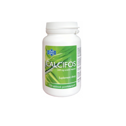 CALCIFOS 500 mg 150 tabletek cena, opinie, wskazania