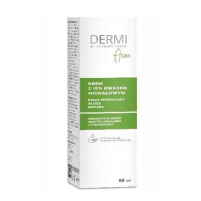DERMI ACNE Krem z 10% kwasem migdałowym 50 ml cena, opinie, wskazania - Aptekazawiszy.pl