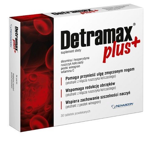 DETRAMAX PLUS 30 tabletek - cena i opinie - AptekaZawiszy.pl