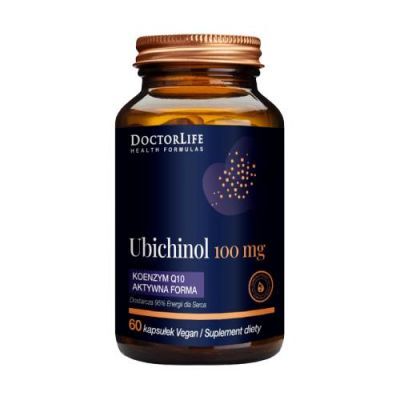 Doctor Life Ubichinol 100 mg Koenzym Q10 forma aktywna, 60 kapsułek cena, opinie, wskazania ...