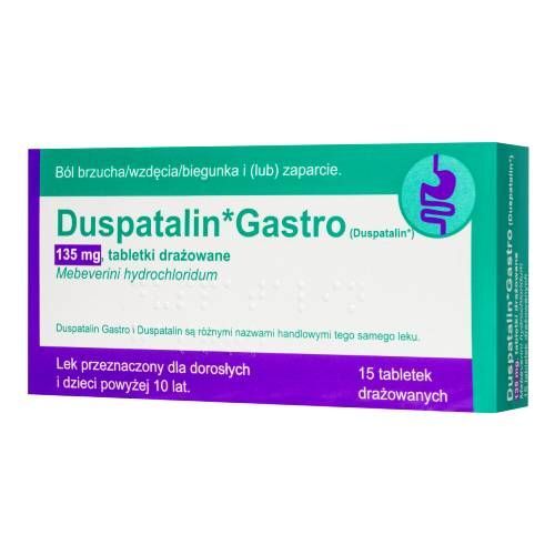 Duspatalin Gastro 135 mg, 15 tabletek drażowanych (Delfarma) cena ...