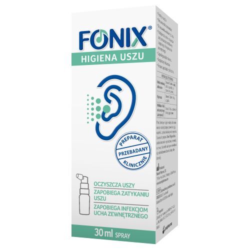Fonix Higiena uszu spray, 30 ml cena, opinie, wskazania - Aptekazawiszy.pl