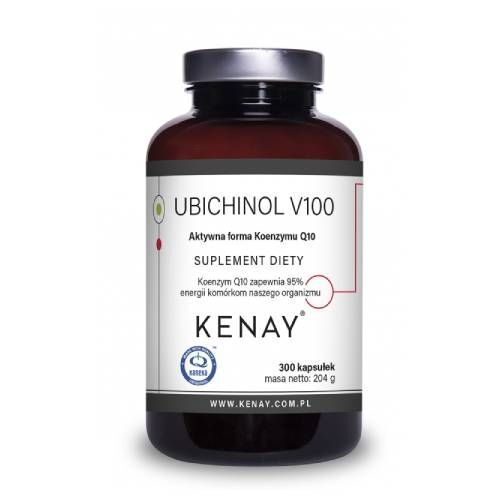 KENAY Ubichinol Koenzym Q10 V100, 300 kaps. cena, opinie, wskazania - Aptekazawiszy.pl