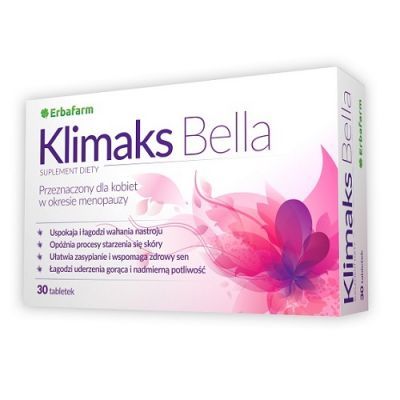 Klimaks Bella Erbafarm – 30 tabl. Łagodzi objawy menopauzy – cena, opinie