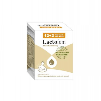 LACTOFEM 12 saszetek (+2 gratis) Suplement dla kobiet karmiących ...
