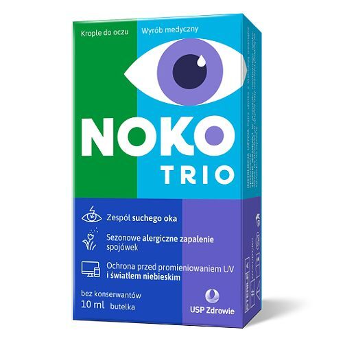 NOKO TRIO Krople do oczu, 10 ml cena, opinie, wskazania - Aptekazawiszy.pl