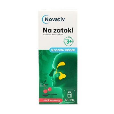 Novativ Na zatoki, płyn, 120ml cena, opinie, wskazania - Aptekazawiszy.pl