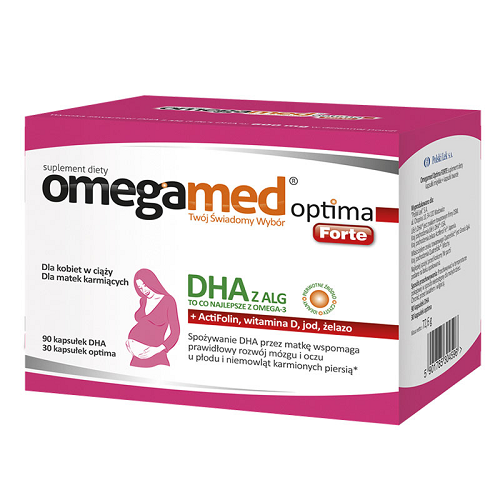 Omegamed Optima Forte – 90 kaps.+ 30 tabl. Rozwój płodu – cena, opinie