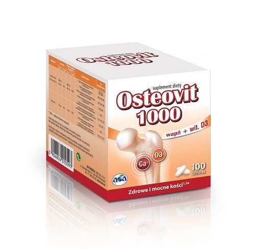 OSTEOVIT 1000 100 tabletek - cena i opinie - AptekaZawiszy.pl
