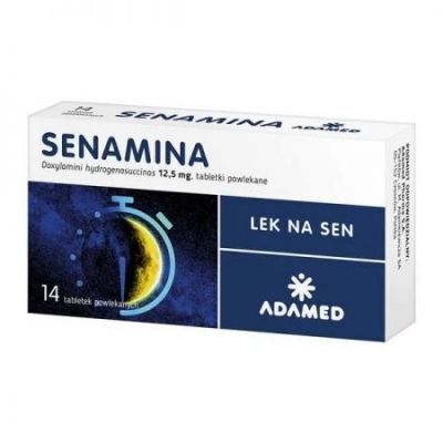 SENAMINA lek na sen 12,5 mg 14 tabletek cena, opinie, wskazania