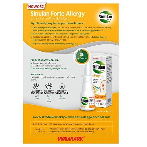 SINULAN FORTE ALLERGY spray do nosa 15 ml - cena i opinie - Apteka Internetowa "Zawiszy Czarnego ...