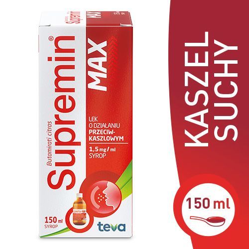 Supremin Max 150 ml. Leczy kaszel - cena