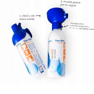 INHALATOR TLENOWY W Puszce Oxywatt 5L Grapefruit cena, opinie ...