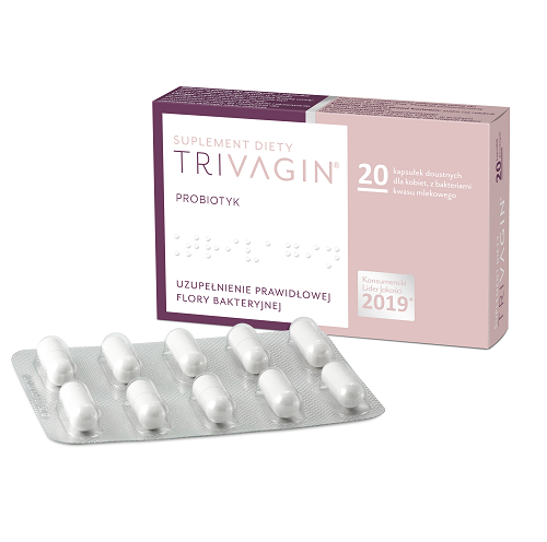 Trivagin – 20 kaps. Wspomaga leczenie stanów zapalnych pochwy – cena ...