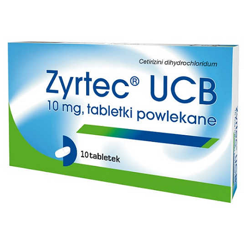 ZYRTEC UCB 10 mg 10 tabletek - cena i opinie - Apteka Internetowa ...